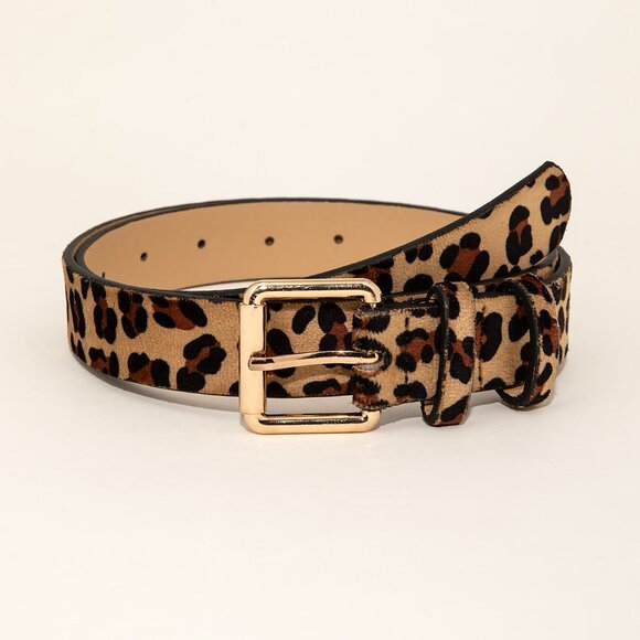 LC FASHION | Accessories | Leopard Metal Buckle Belt Women Waist Belt ...